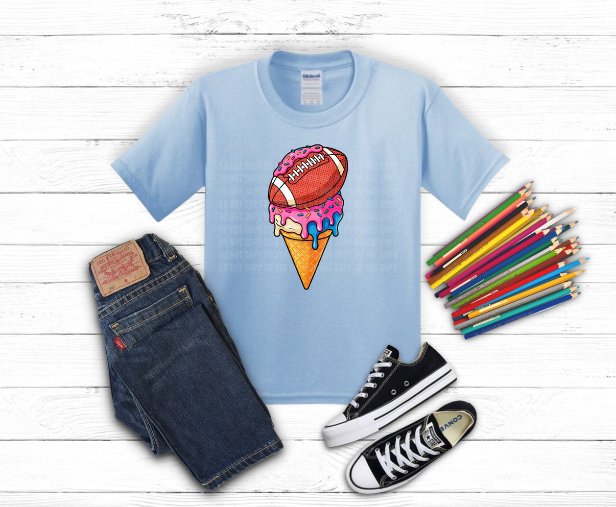 Ice Cream Football | DTF Heat Transfer – Griffin Expressions