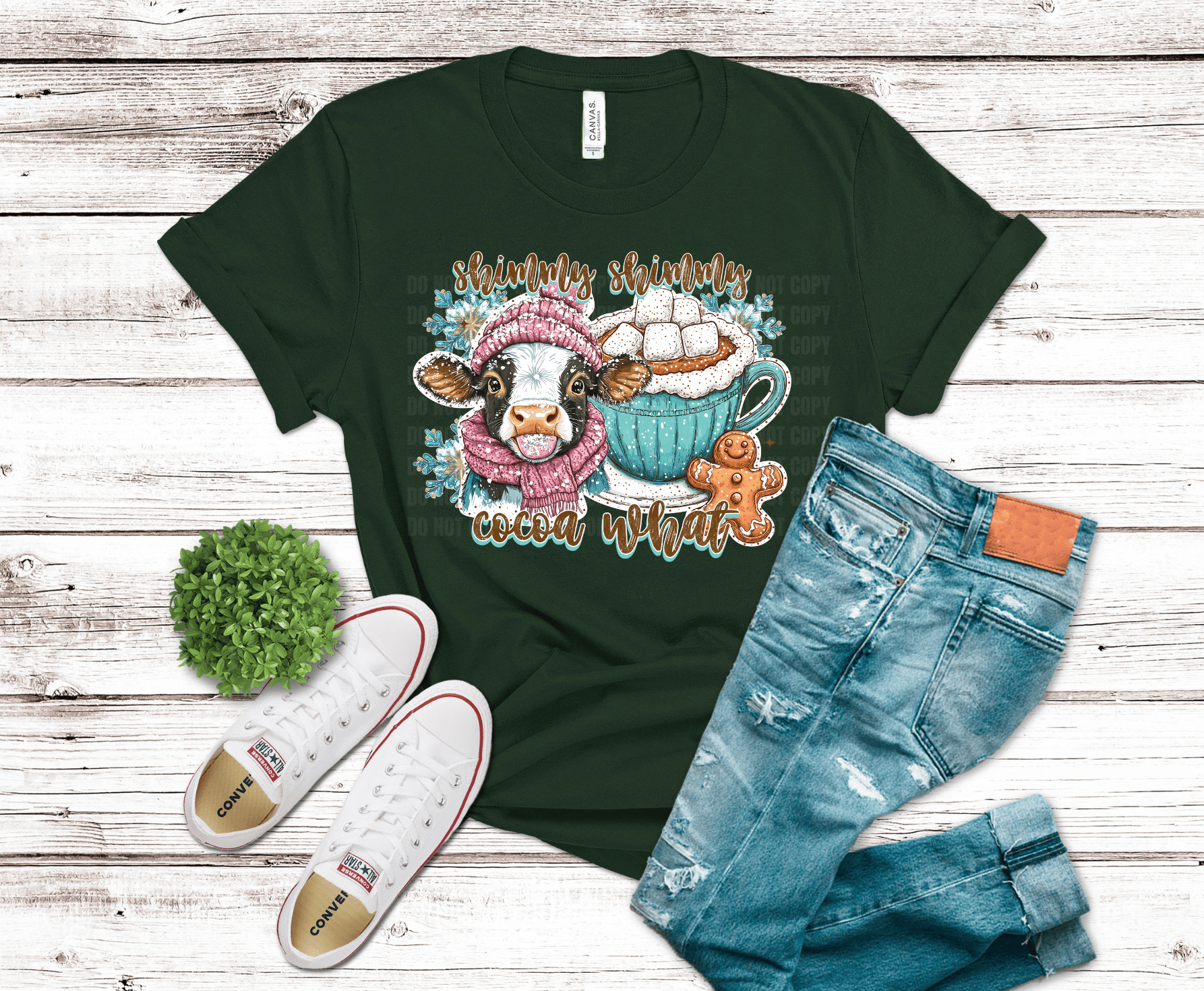 Cute Cow Winter | DTF Heat Transfer – Griffin Expressions
