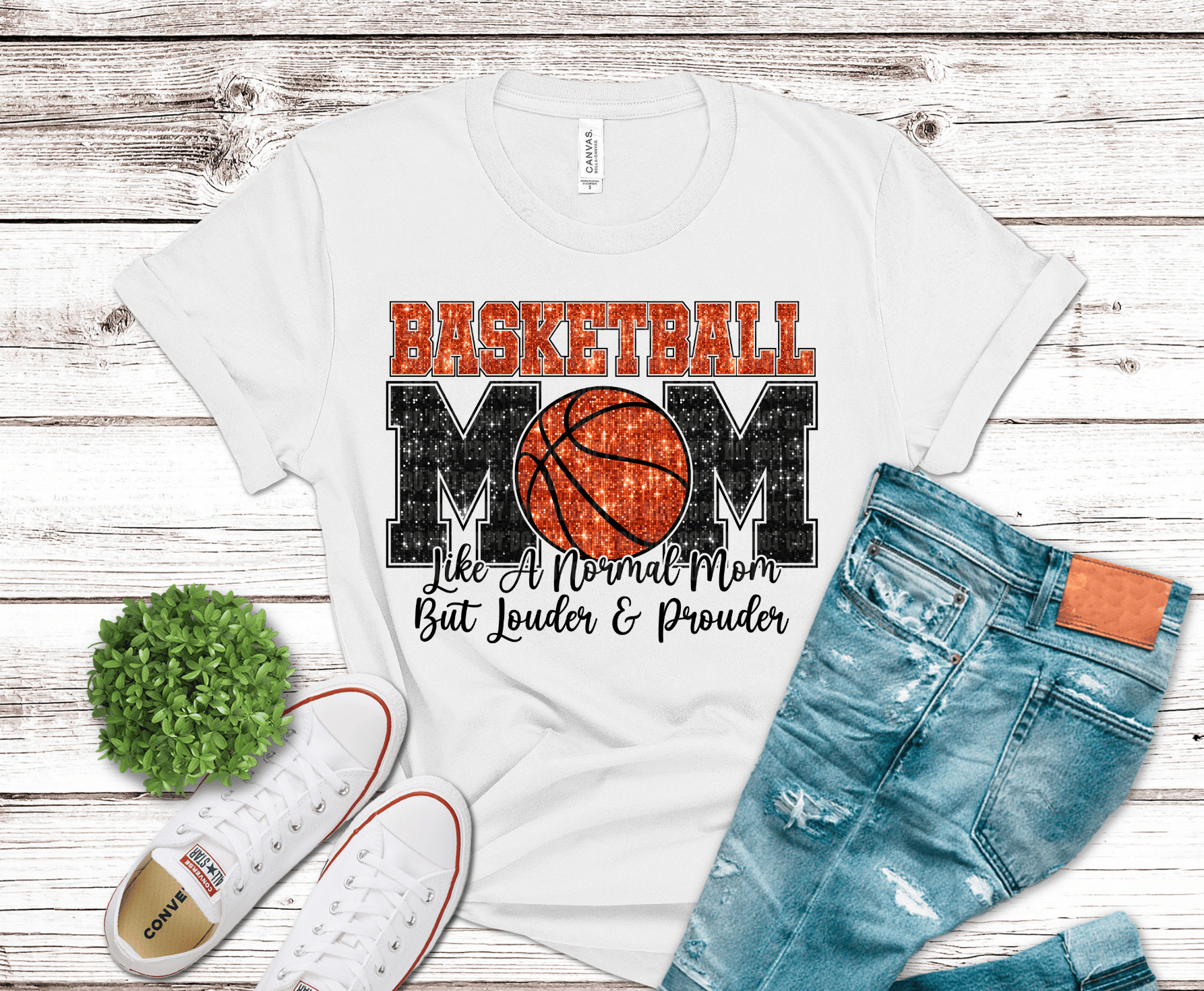 Bling Basketball Mom | DTF Heat Transfer – Griffin Expressions