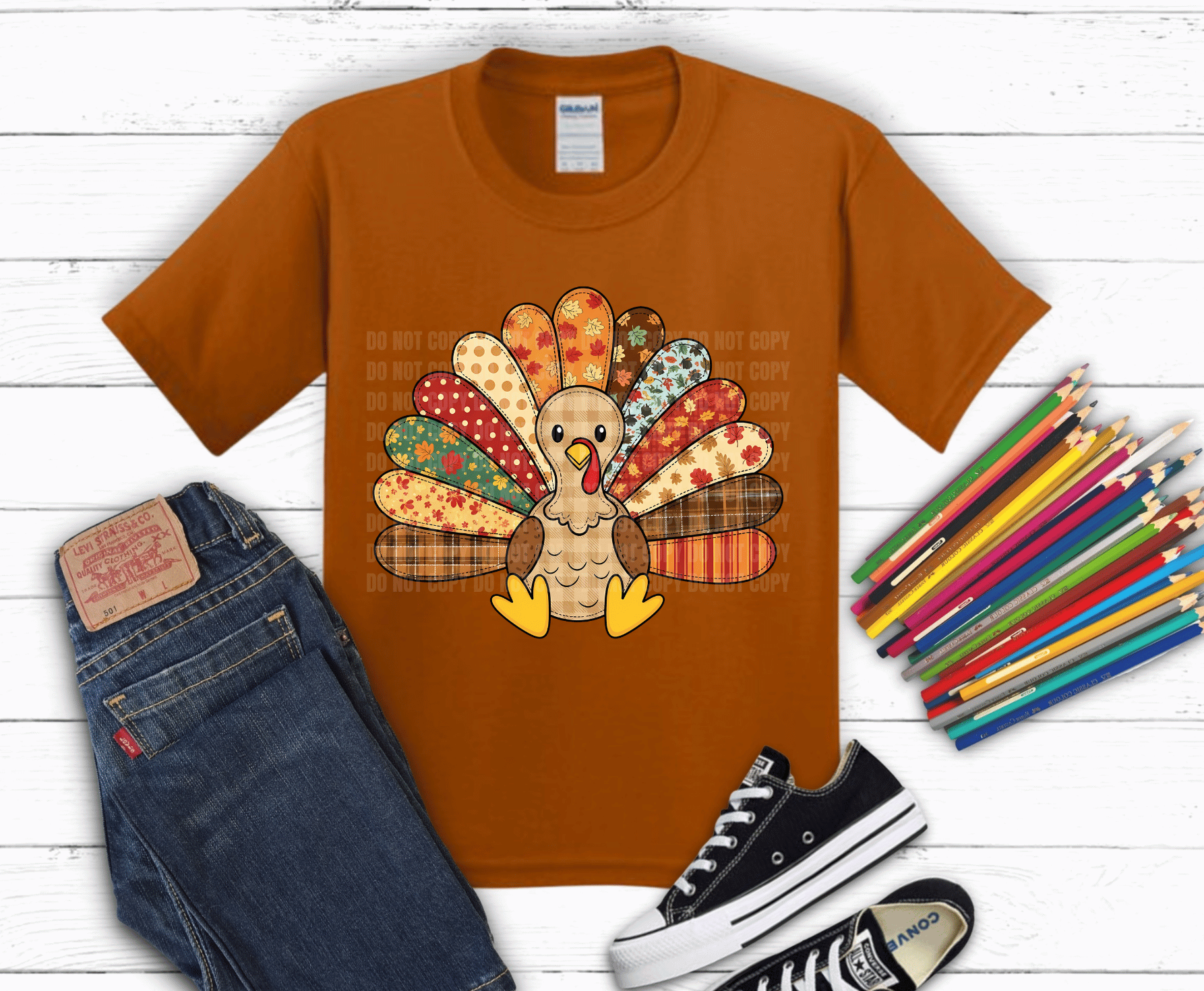 Cute Turkey | DTF Heat Transfer – Griffin Expressions