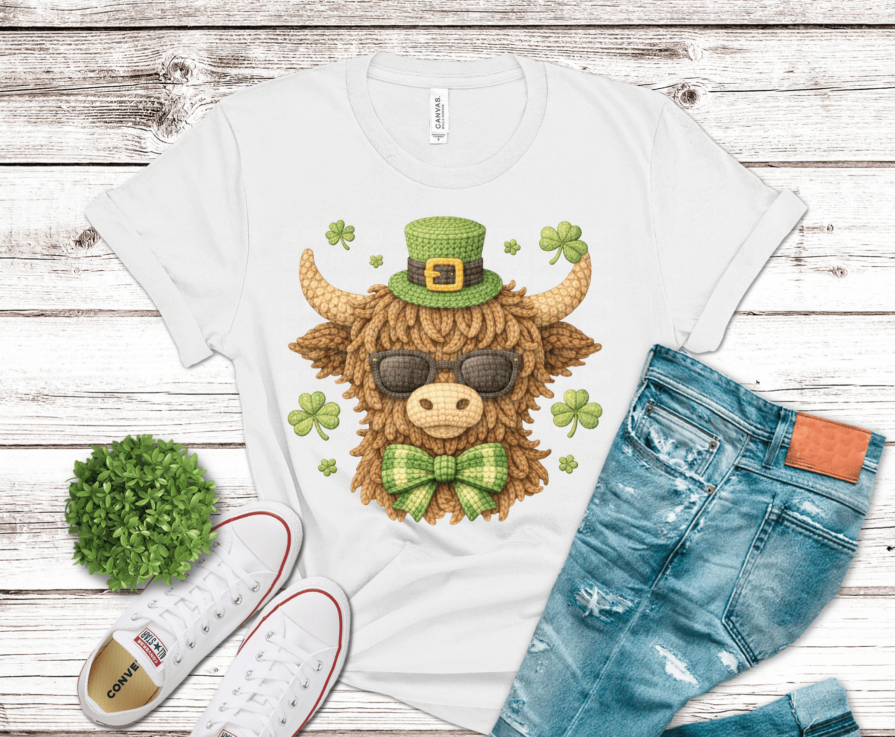 St Pattys Cow | DTF Heat Transfer – Griffin Expressions