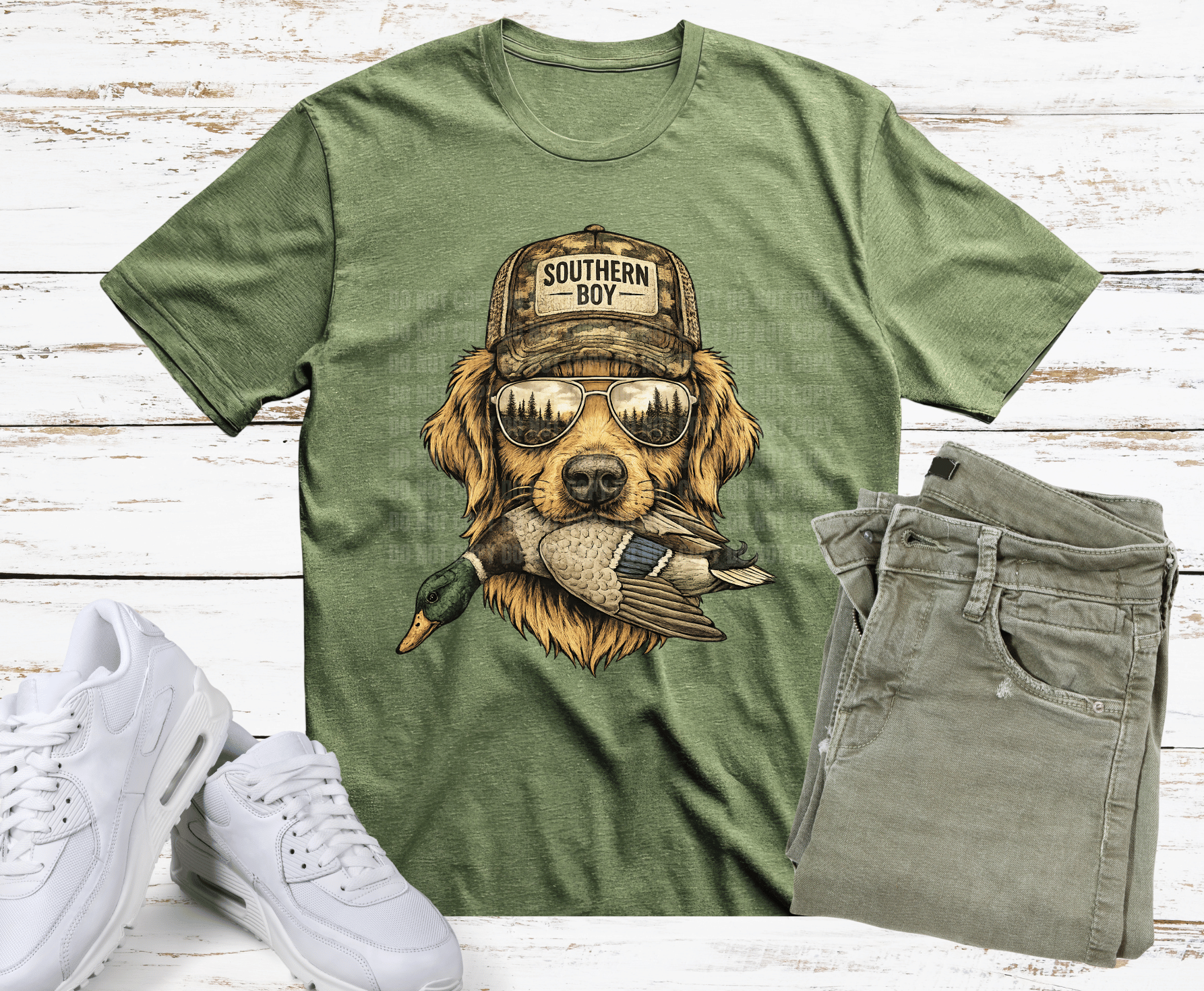 Southern Boy Duck Hunting Dog | DTF Heat Transfer – Griffin Expressions