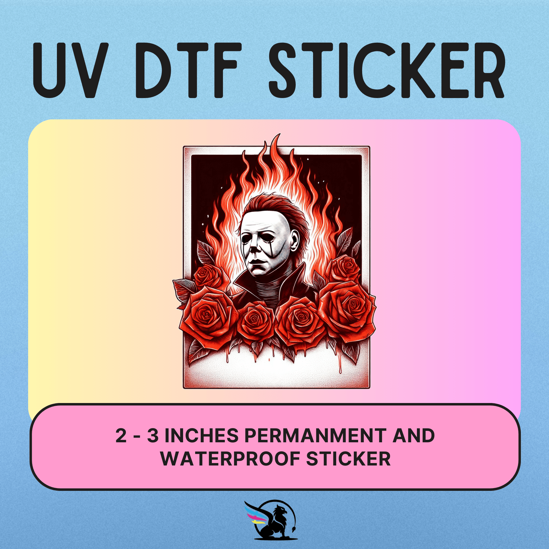 Myers Fire | UV DTF STICKER – Griffin Expressions