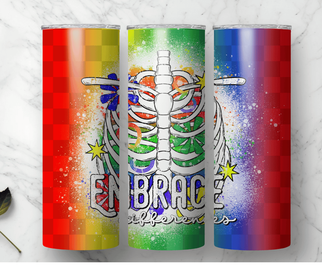 Embrace Differences | Sublimation Tumbler Transfer – Griffin Expressions