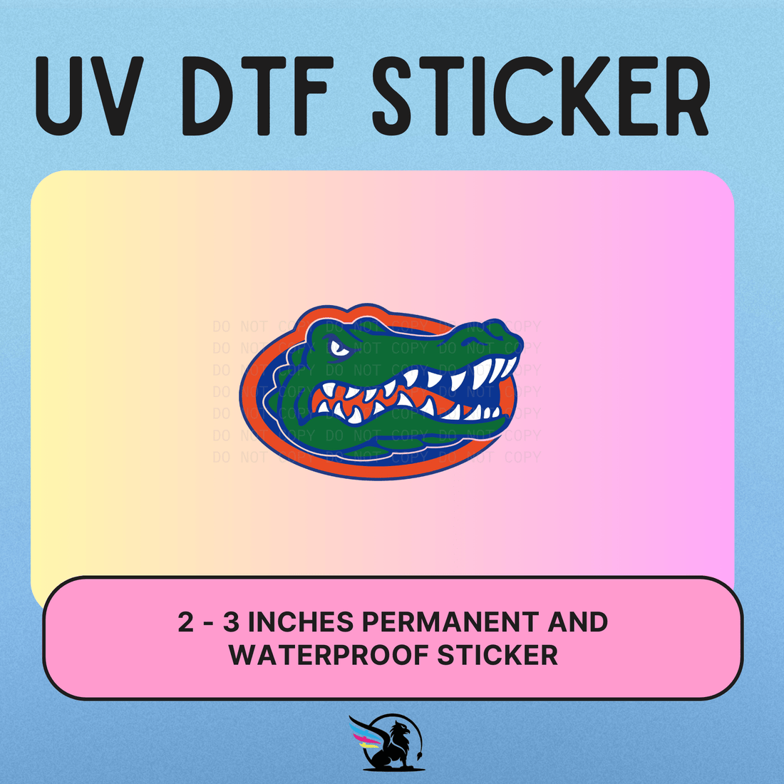 Gator Head | UV DTF STICKER – Griffin Expressions