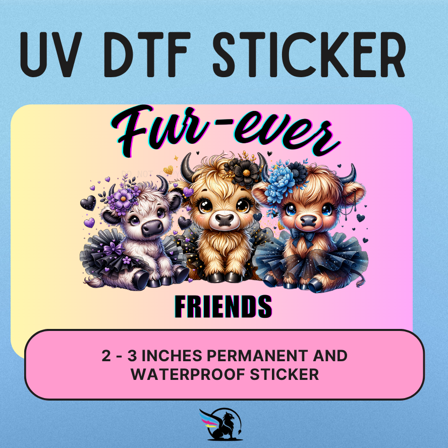 Furever Friends | UV DTF STICKER – Griffin Expressions