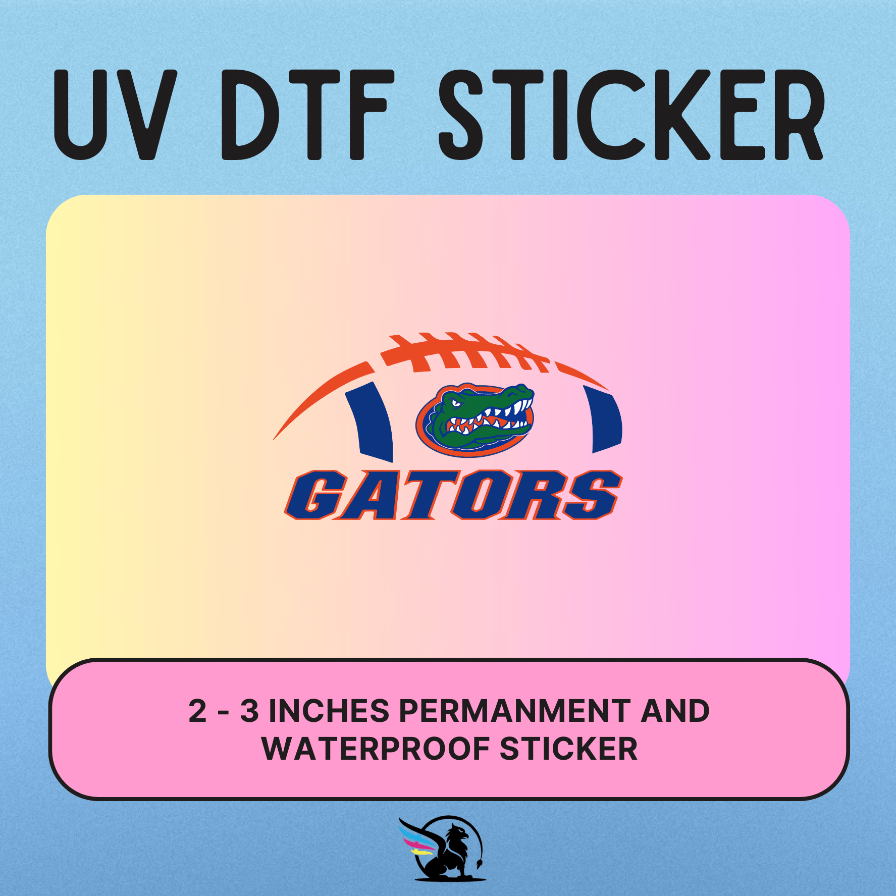Gator Football | UV DTF STICKER – Griffin Expressions