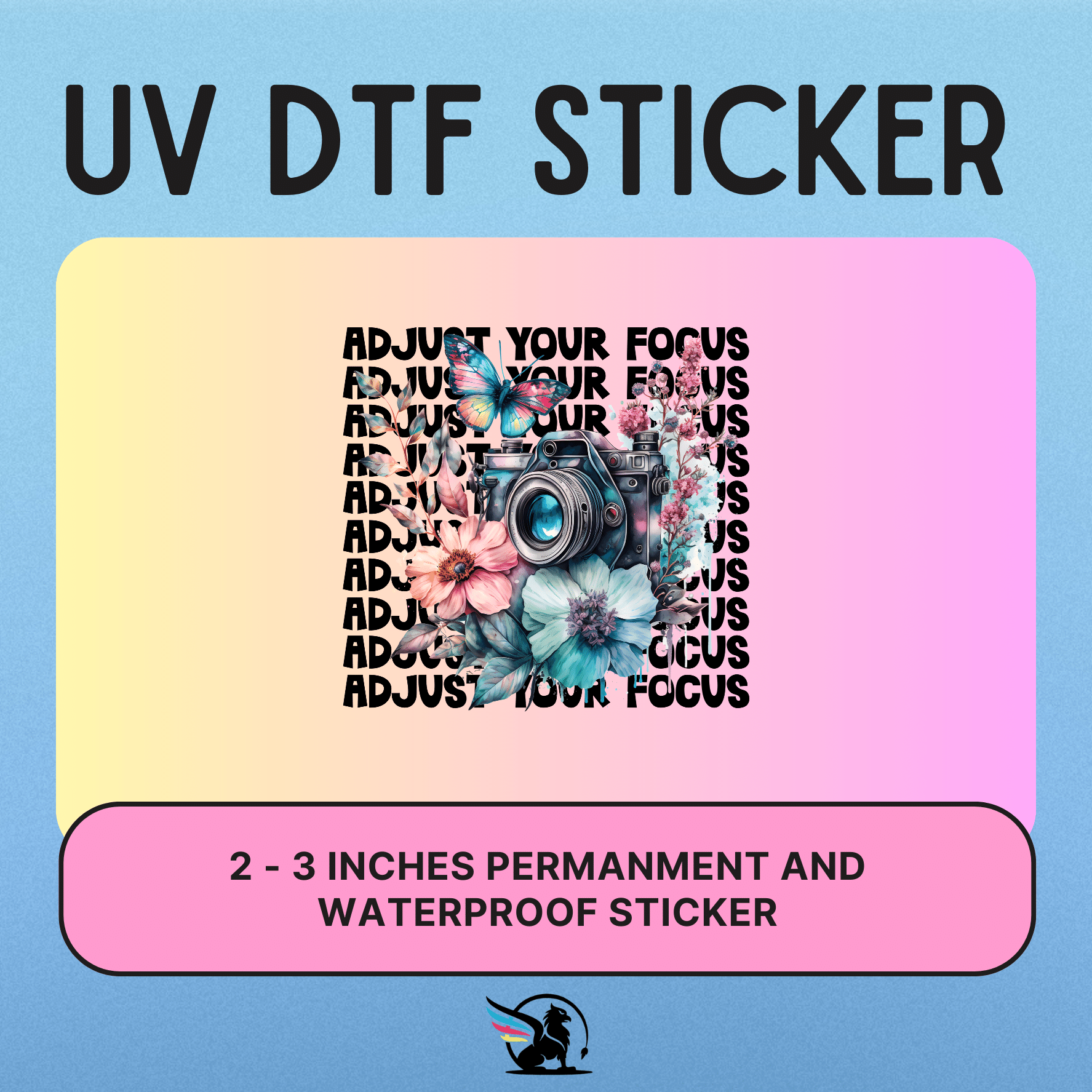 Adjust Your Focus | UV DTF STICKER – Griffin Expressions